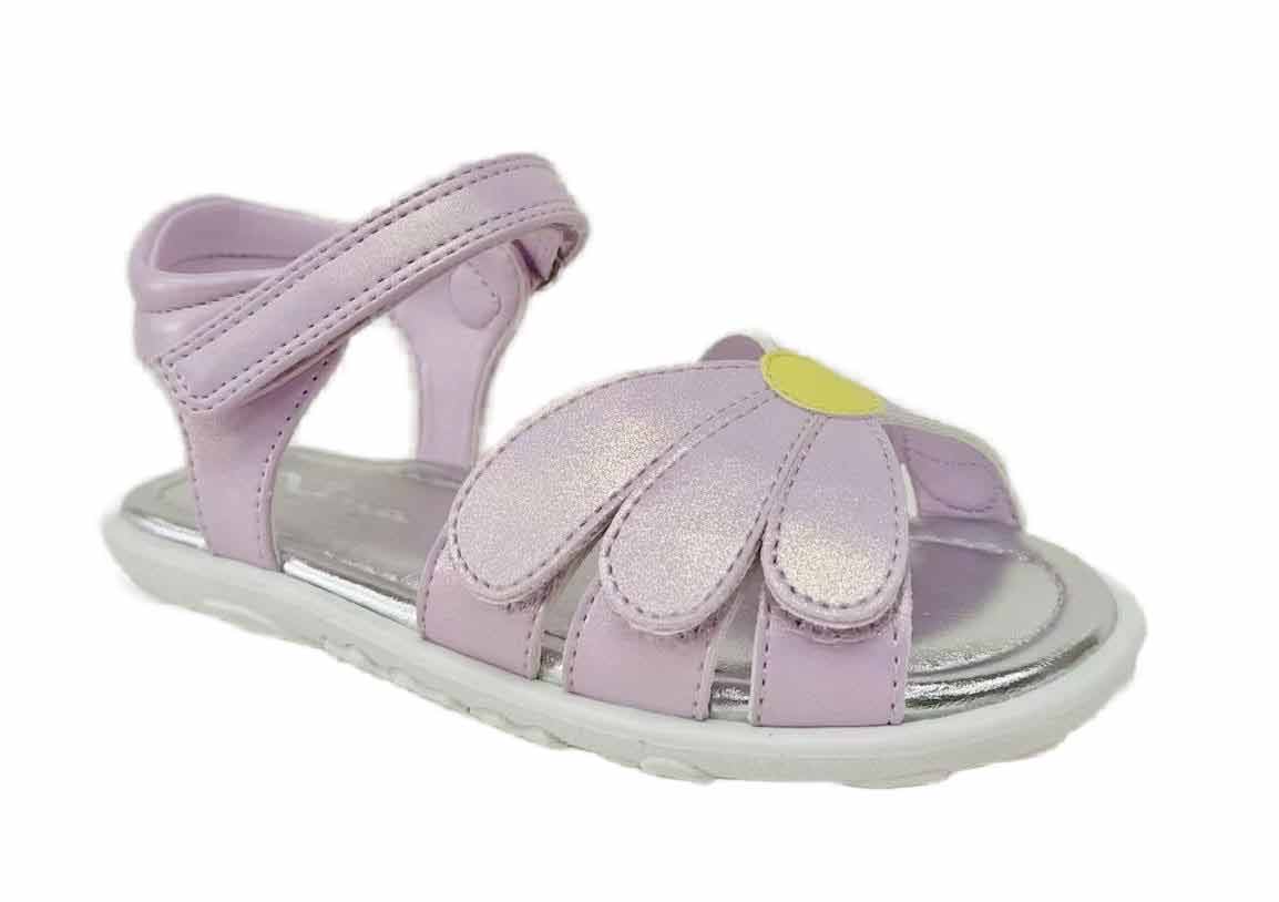 Girls Cristle Purple PEARLIZED Sandal | Nina Shoes