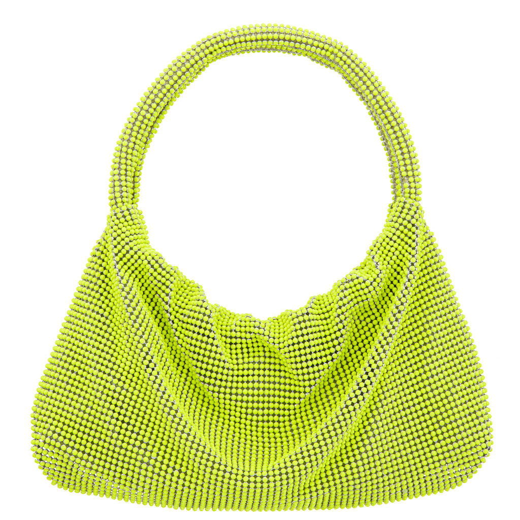 Joyce Neon Lime Mesh Shoulder Bag | Nina Shoes