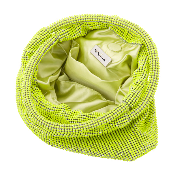 JOYCE NEON LIME MESH SHOULDER BAG | Nina Shoes